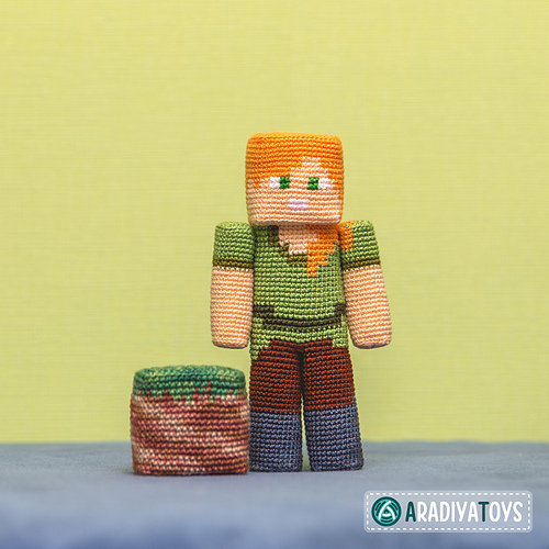 Ravelry: Alex from "Minecraft" pattern by Olka Novytska