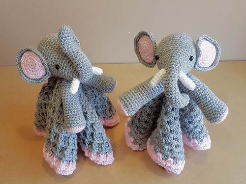 Ravelry: Ella The Elephant Baby Lovey pattern by Crafting Happiness