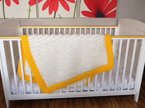 Ravelry: Loops & Ridges Baby Blanket pattern by Crafting Happiness