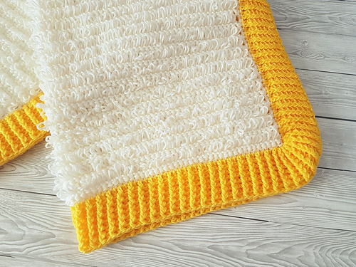 Ravelry: Loops & Ridges Baby Blanket pattern by Crafting Happiness