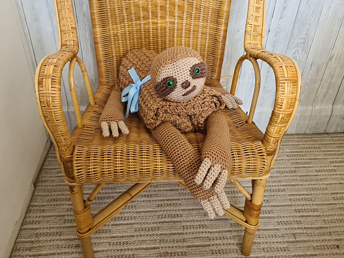Ravelry: 3in1 Jungle Sloth Baby Blanket pattern by Crafting Happiness