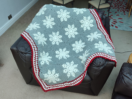 Ravelry: Winter Snowflake Afghan pattern by Crafting Happiness