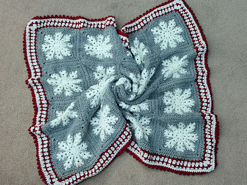 Ravelry: Winter Snowflake Afghan pattern by Crafting Happiness