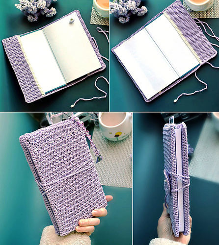 Ravelry: Lavender Charm Book Cover pattern by Marija Menaker