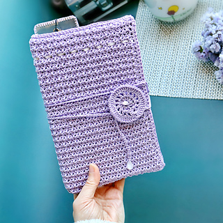 Ravelry: Lavender Charm Book Cover pattern by Marija Menaker
