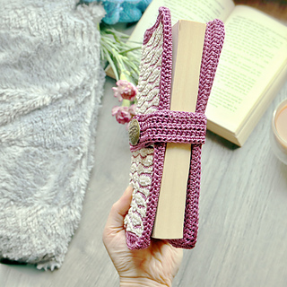 Ravelry: Ondine - Chic Book Cover with Gentle Waves pattern by Marija ...