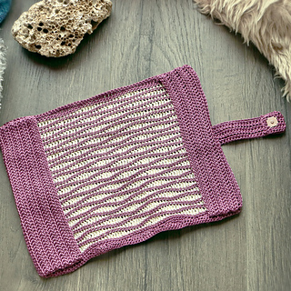 Ravelry: Ondine - Chic Book Cover with Gentle Waves pattern by Marija ...