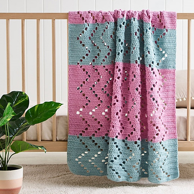 Ravelry: Chevron and Wide Stripe Throw pattern by Artefacts Crochet Design