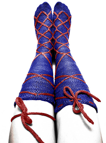 Ravelry: Gladiatrix Socks pattern by Artesanitarium Designs