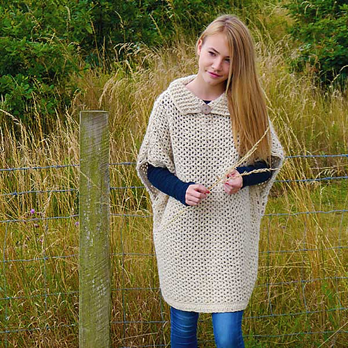 Ravelry: Barkham Hooker Crochet Poncho Kit pattern by Gaynor White