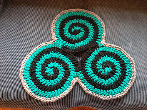 Ravelry: Triskele - The Triple Spiral pattern by Jessica Prescott