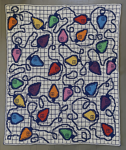 Ravelry: Astrid's Christmas tangle blanket pattern by Astrid Schandy