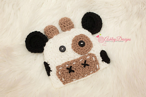 Ravelry: Cow Beanie pattern by Ashley Leither