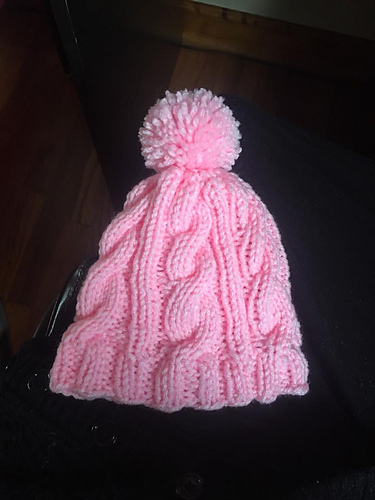 Ravelry: Cabled Baby Hat pattern by marianna mel