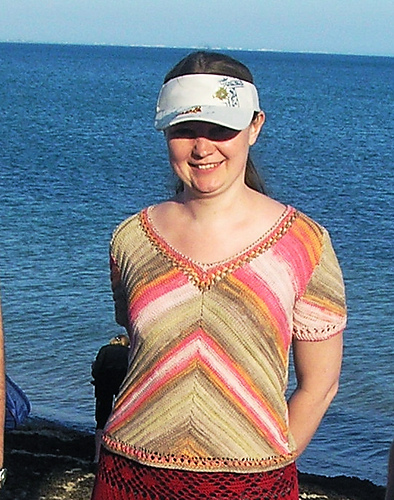 Ravelry: Asichka's Vogue Top (VK #26 Diagonal Rib Top)