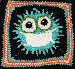 Ravelry: Virus Afghan Square (Covid) pattern by Tamara Horn