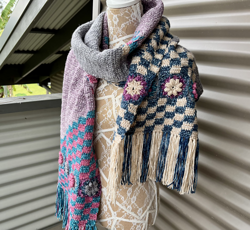 Ravelry: Checkerboard Symphony Shawl pattern by Sue Stapleton