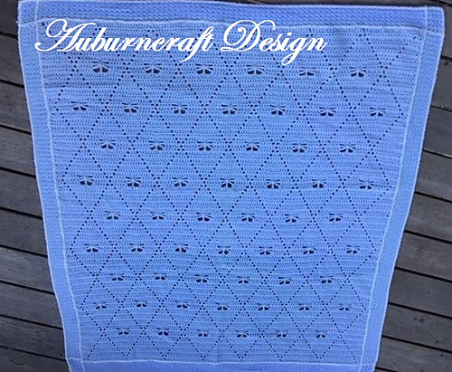 Ravelry: Butterfly Diamonds Blanket pattern by Sue Stapleton