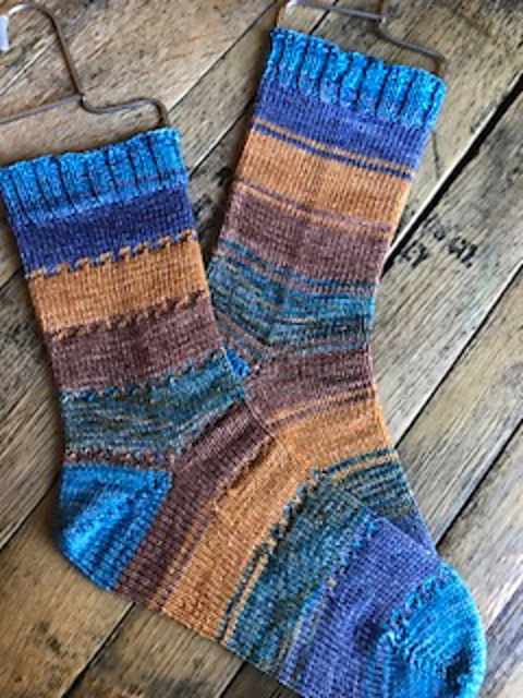 Ravelry: Scrappy Pappy Socks pattern by LJ Stone