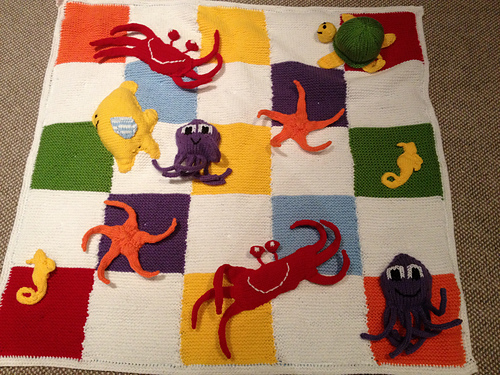 Ravelry: Sea Creatures Throw, WR2051 pattern by Carol J. Sorsdahl