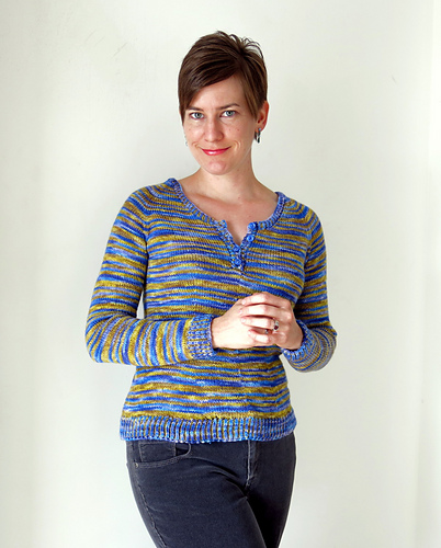 Ravelry: Sunshine & Rain Henley pattern by Cassie Castillo