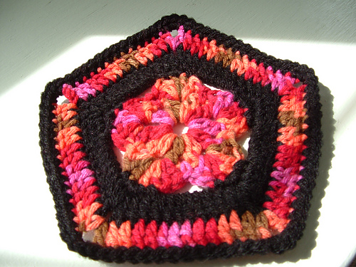Ravelry: Flower in the Center Pentagon pattern by Grace Ann