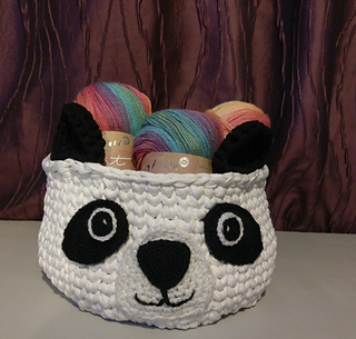 Ravelry: Panda basket pattern by Bex Maxwell