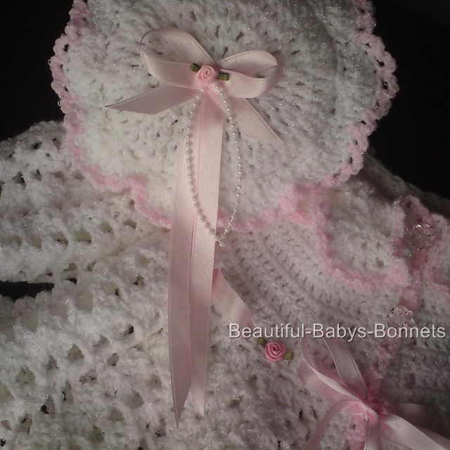 Ravelry: Matinee Coat & Bonnet Crochet Pram Set #21 pattern by ...