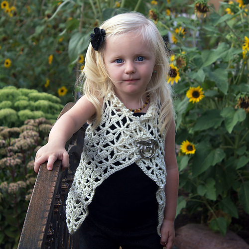 Ravelry: Isabelle Girls Vest pattern by Melissa