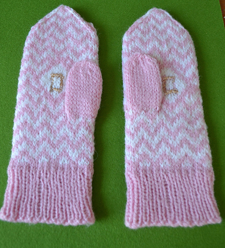 Ravelry: Chevron Engagement Mittens pattern by Hannah Malenfant