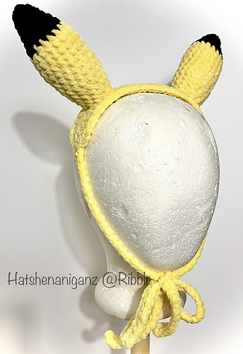 Ravelry: Comfy Costume Pikachu Headband pattern by Amanda Poch
