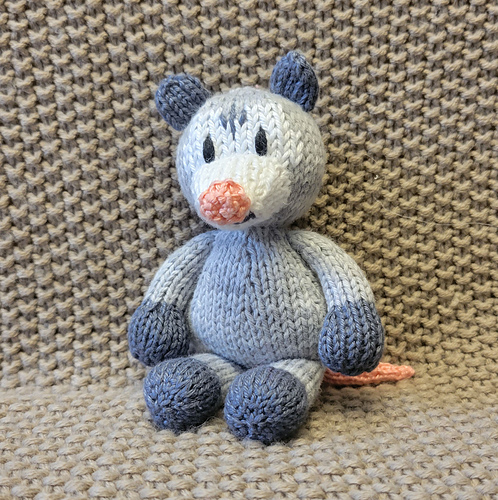 Ravelry: Cute Knitted Opossum pattern by Holly Moore
