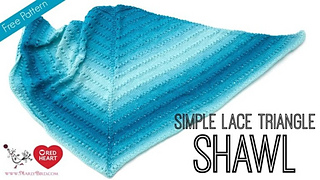 Ravelry: Simple Lace Triangle Knit Shawl pattern by Cathy Payson