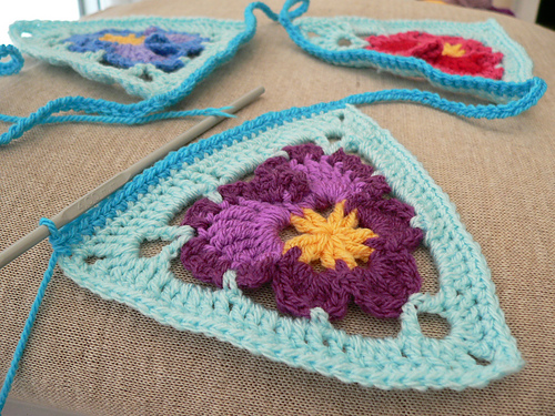 Ravelry: Granny's Pansy - Crochet Bunting pattern by Dedri Uys