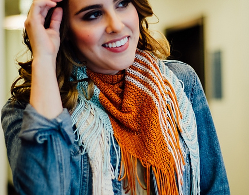 Ravelry: Self-Fringing Bamboo Shawl pattern by Chiaki Hayashi