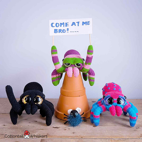 Ravelry: Baby Jumping Spiders pattern by Bea King