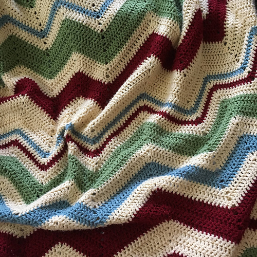 Ravelry: Modern Chevron Throw pattern by Carissa Clark