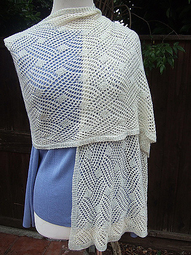 Ravelry: Lattice Lace Wrap pattern by Lou Schiela