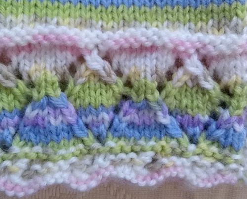 Ravelry: Diamond Pattern Baby Set pattern by Claire Parker