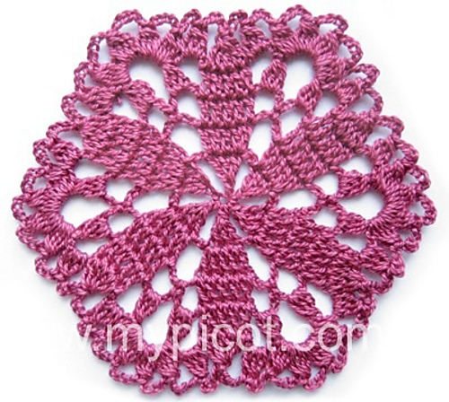 Ravelry: 4031 Crochet Octagon Motif pattern by MYpicot