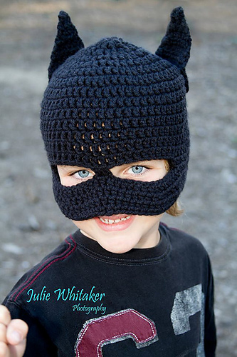 Ravelry: Batman Mask Beanie pattern by Rebecca Romero