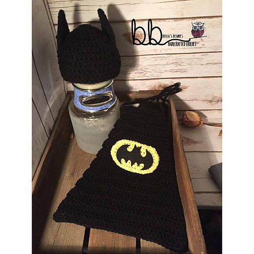Ravelry: Batman Baby Set pattern by Rebecca Romero