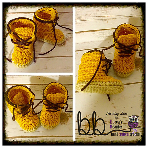 Ravelry: Work Boots pattern by Rebecca Romero