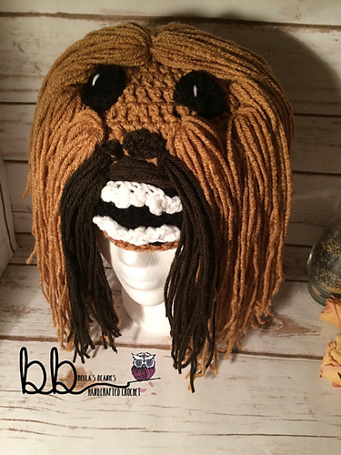 Ravelry: Chewbacca Beanie pattern by Rebecca Romero