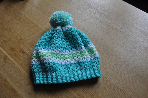 Ravelry: Easy Peasy V Stitch Hat pattern by Becca Durrington