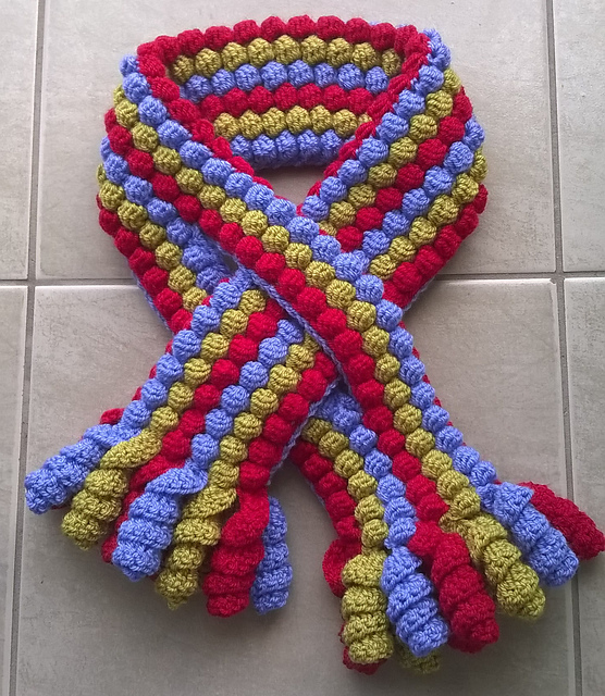 Ravelry: Curly Bobbles Scarf pattern by Bee Jam