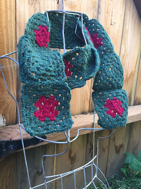 Ravelry: Portland Thorns Granny Square Scarf pattern by Katherine ...