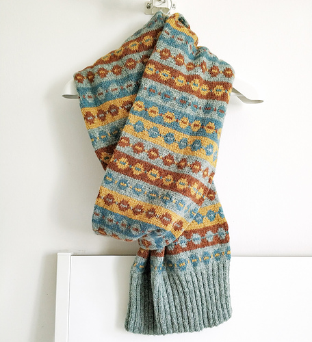 Ravelry: SOOMAA Fair Isle Scarf pattern by Olga Begak