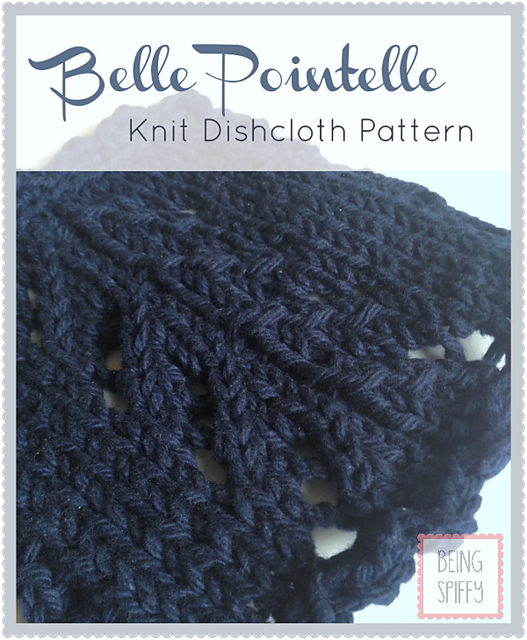 Ravelry: Belle Pointelle Knit Dishcloth pattern by Jill Swensen