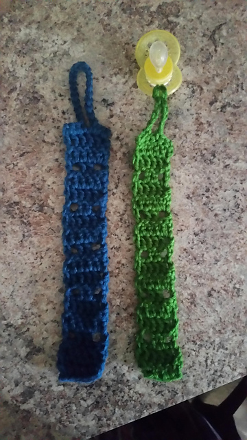 Ravelry: Pacifier Keeper pattern by Smoky Stitches Crochet